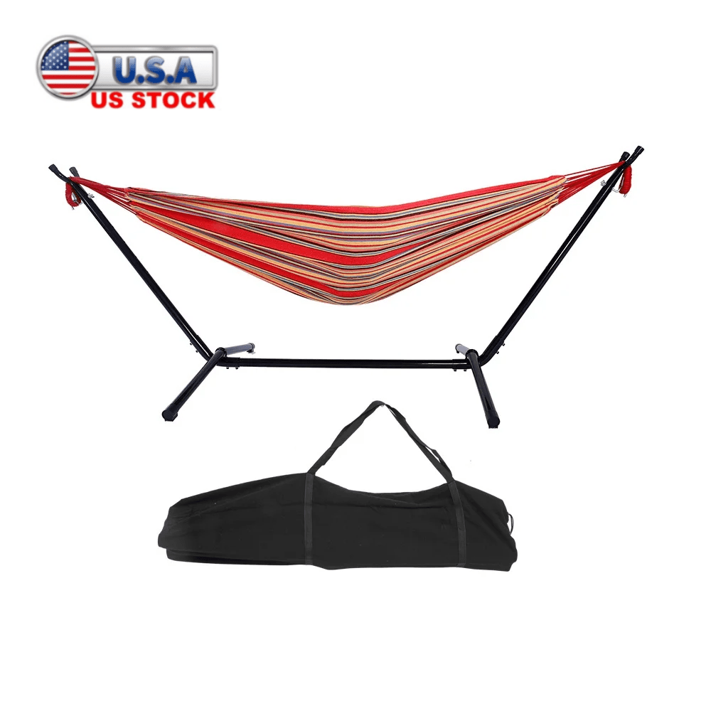 Tcbosik Portable Hammock with Metal Stand and Carrying Bag, Heavy Duty ...