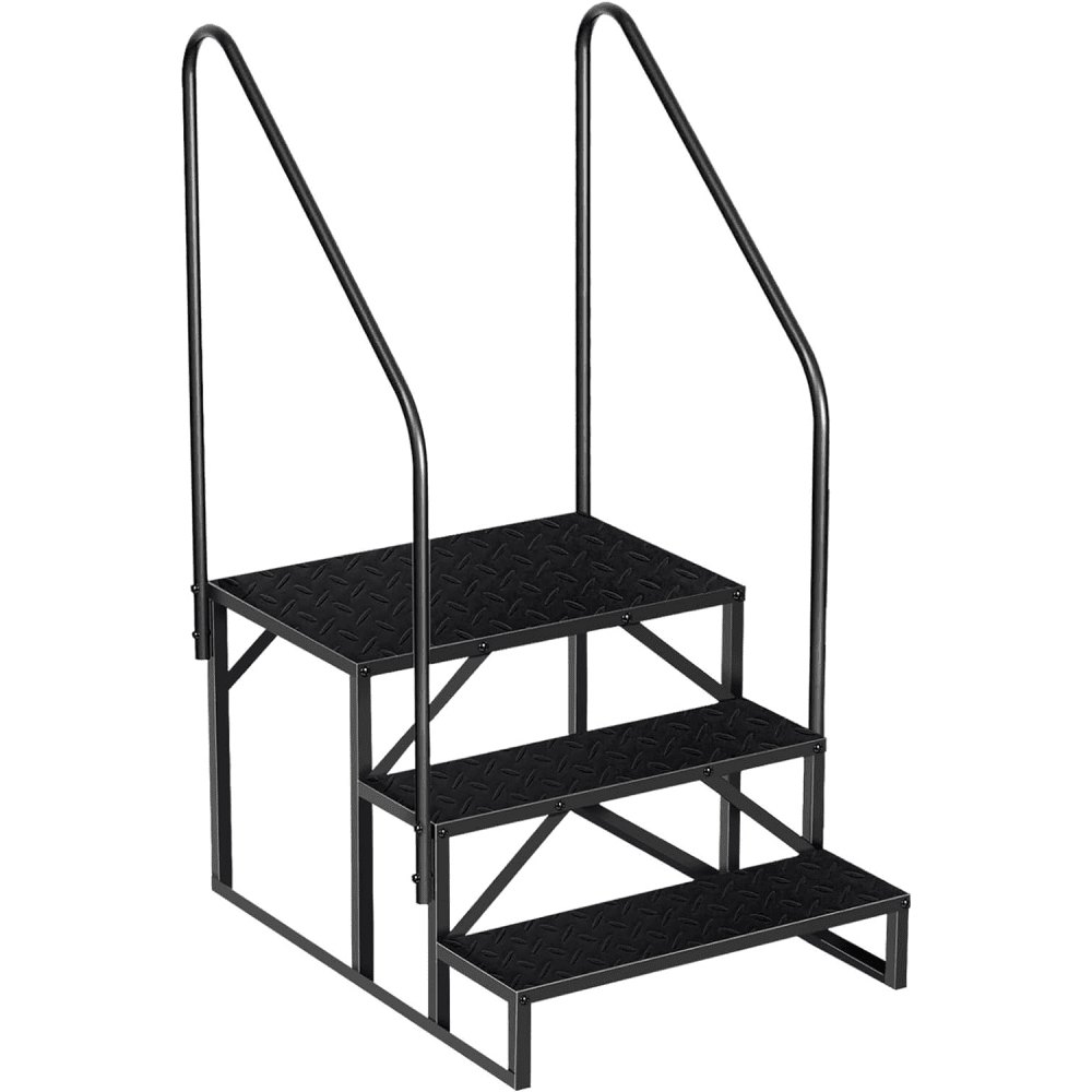 Tcbosik RV Step Stool, 3 Step Hot Tub Steps with Handrail, Portable ...