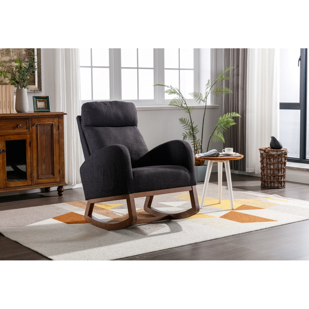 Tcbosik Rocking Chair Nursery, Modern Glider Chair for Nursery with ...