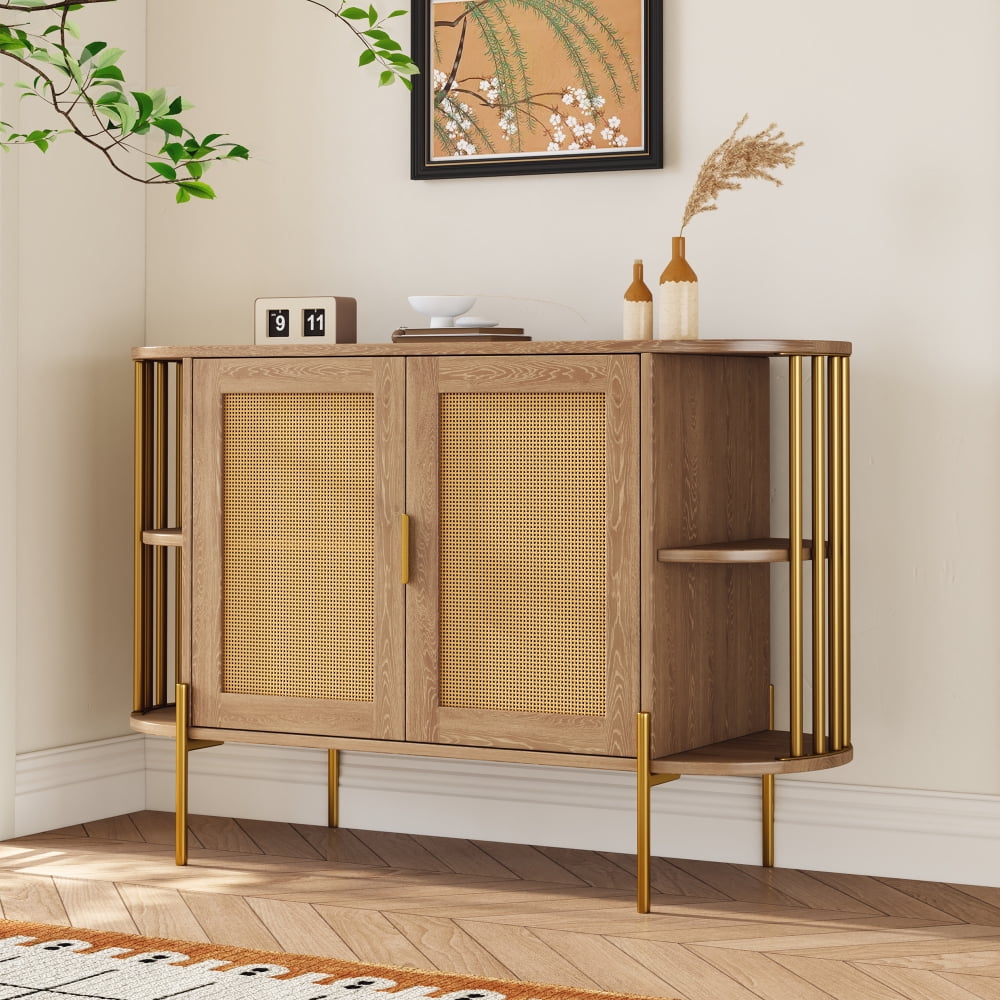 Tcbosik Sideboard Buffet Cabinet with Storage, 47.2" Kitchen Storage ...