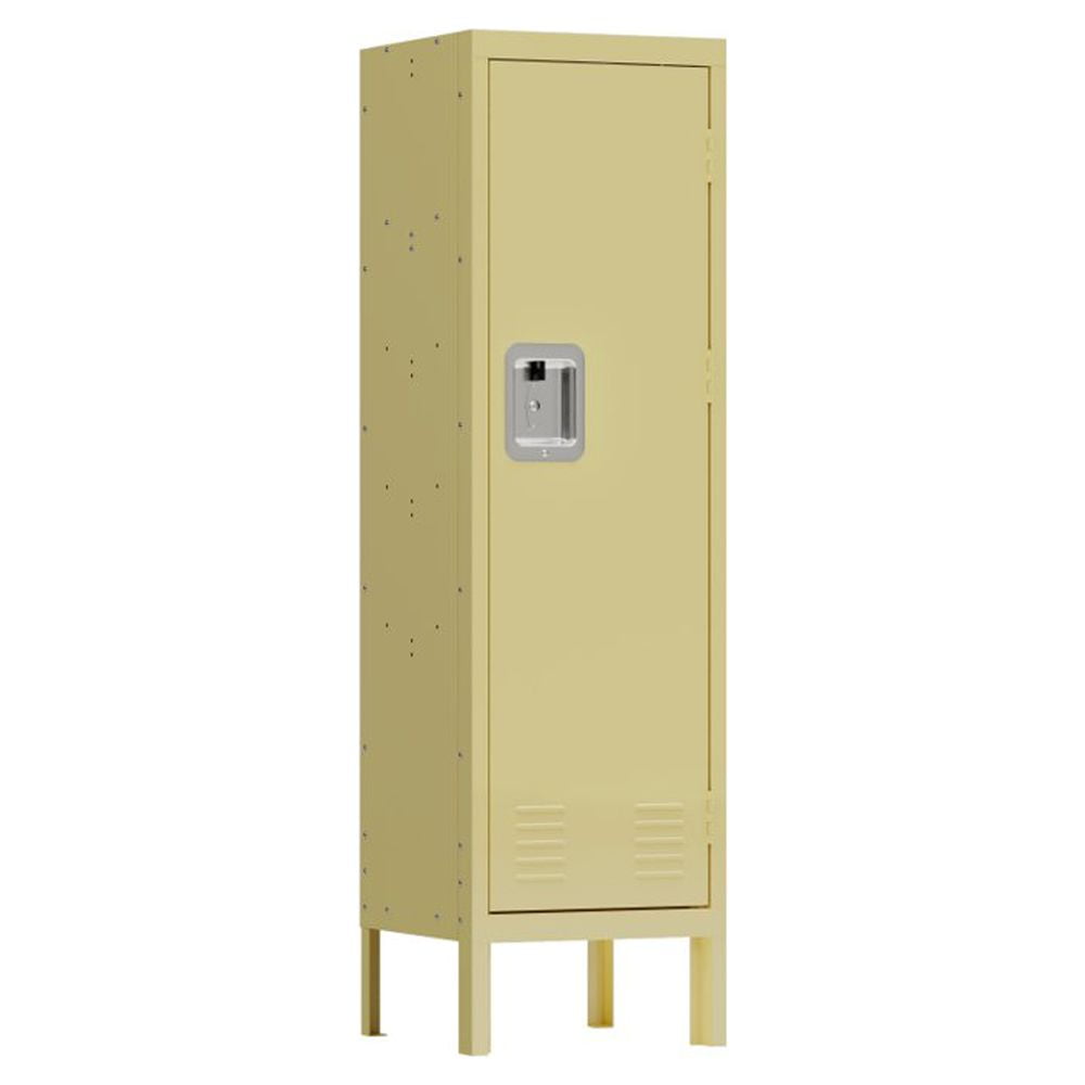 Tcbosik Single Door Tall Single Metal Locker Style Storage Cabinet ...