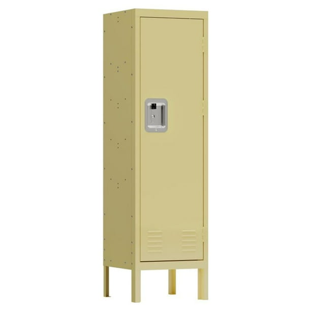 Tcbosik Single Door Tall Single Metal Locker Style Storage Cabinet ...