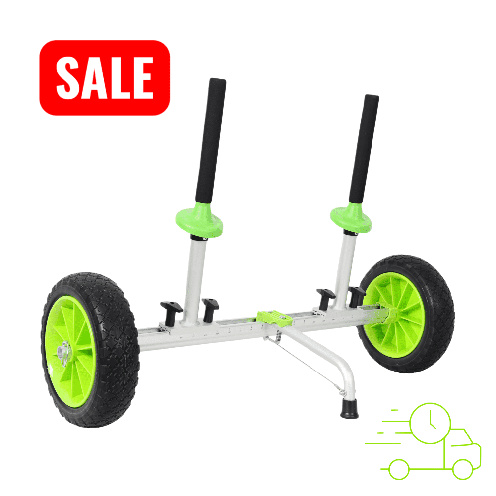 Tcbosik Sit-On-Top Kayak Cart with 10-Inch Solid PU Wheels, Ultra-Light ...