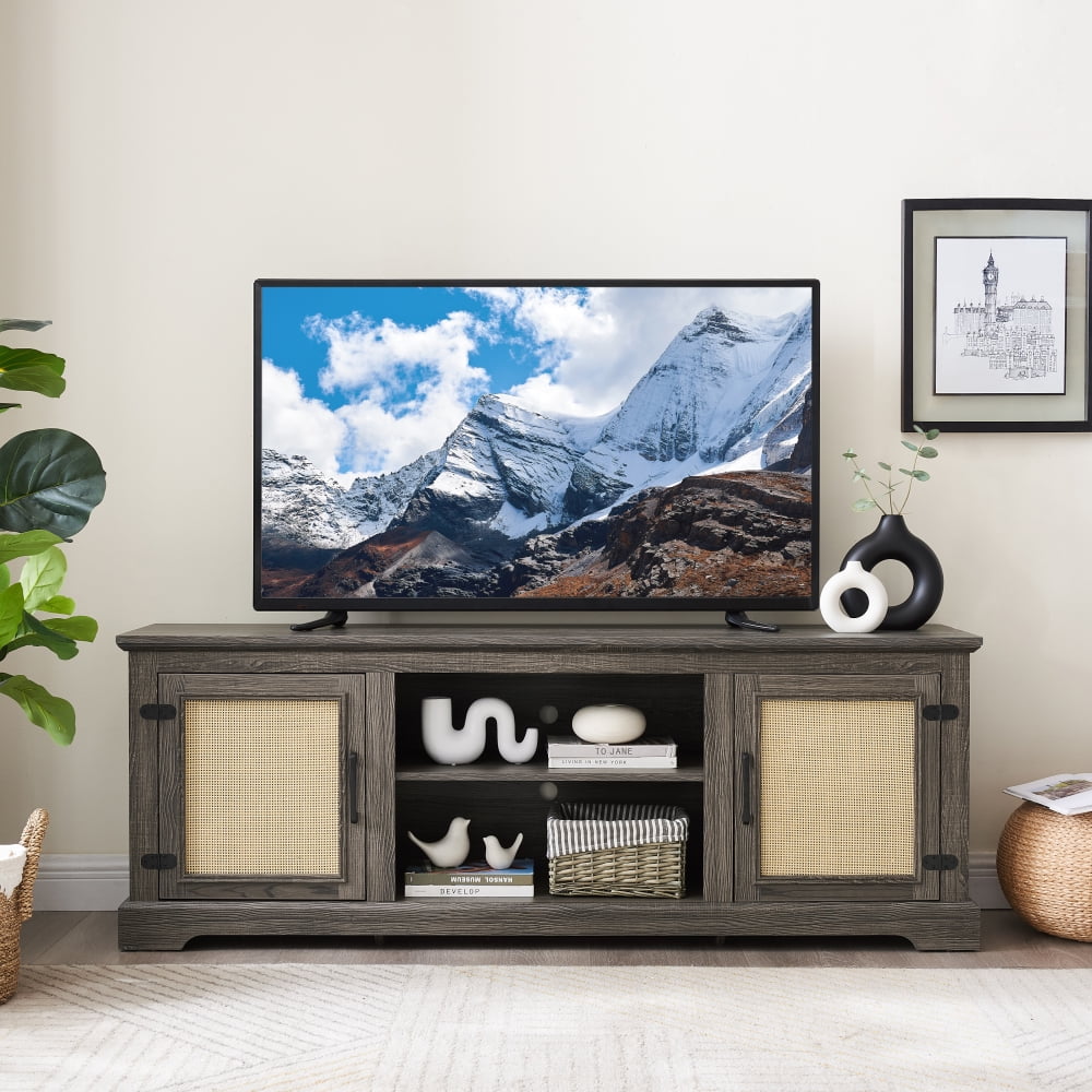 Tcbosik TV Stand for Televisions up to 70 inch, Entertainment Center ...