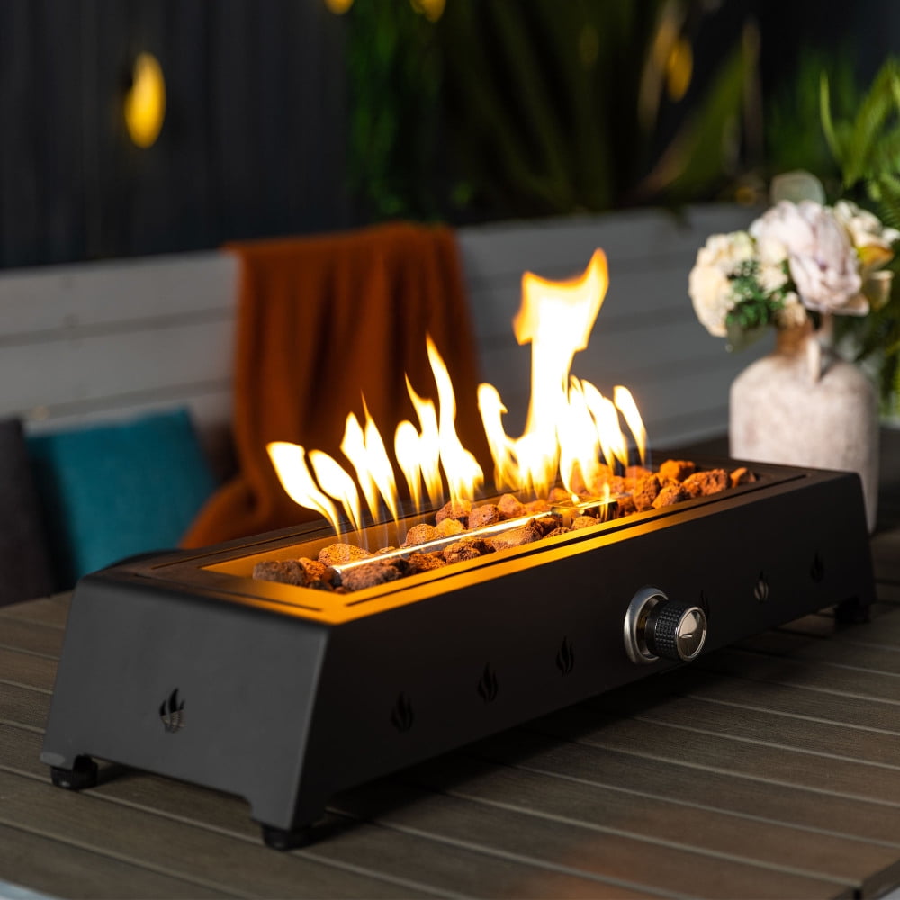Tcbosik Tabletop Fire Pit, Propane Gas Portable Desk Top Fireplace with ...