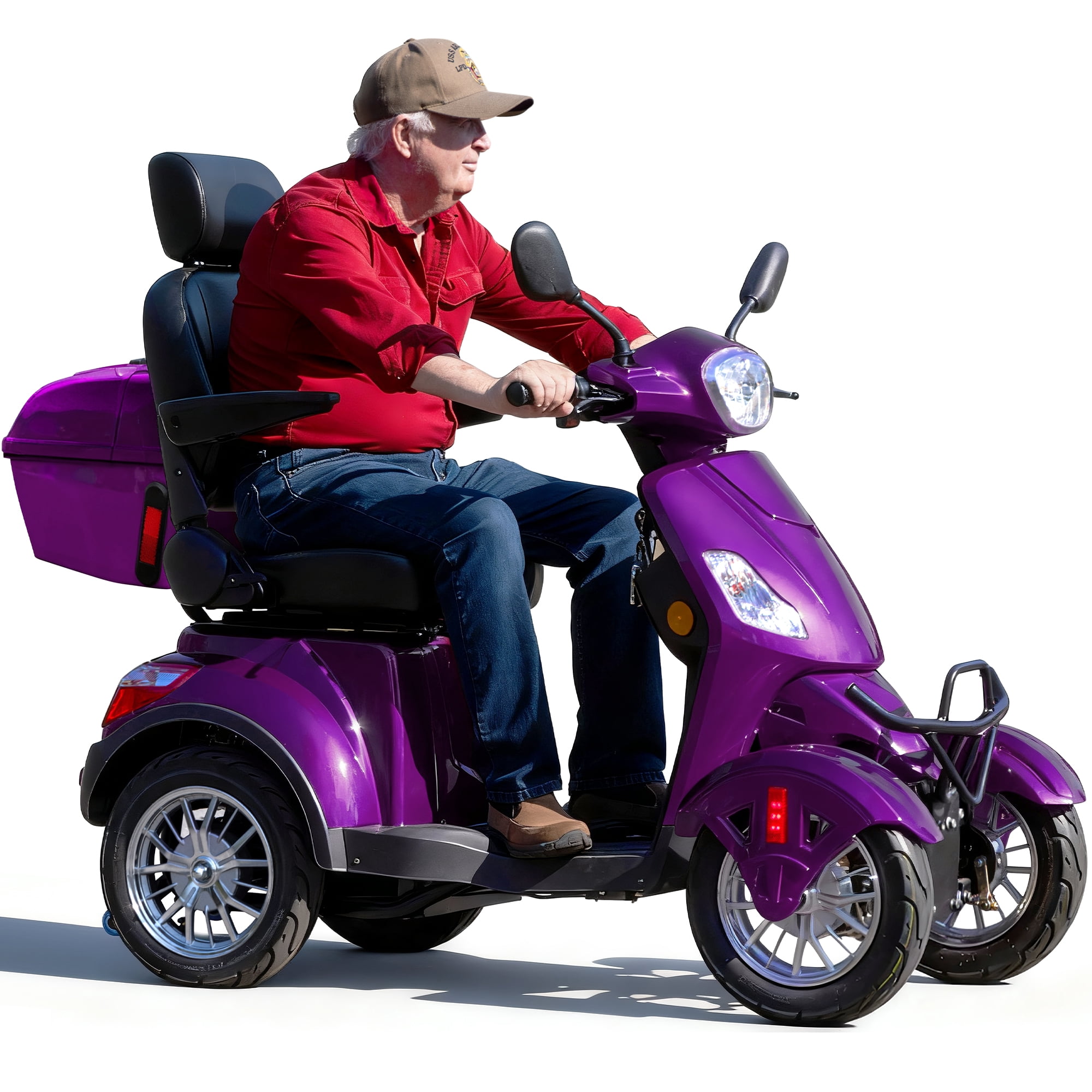 Tcdjtc 4 Wheel Mobility Scooters for Seniors, Adult Scooter with 800W ...