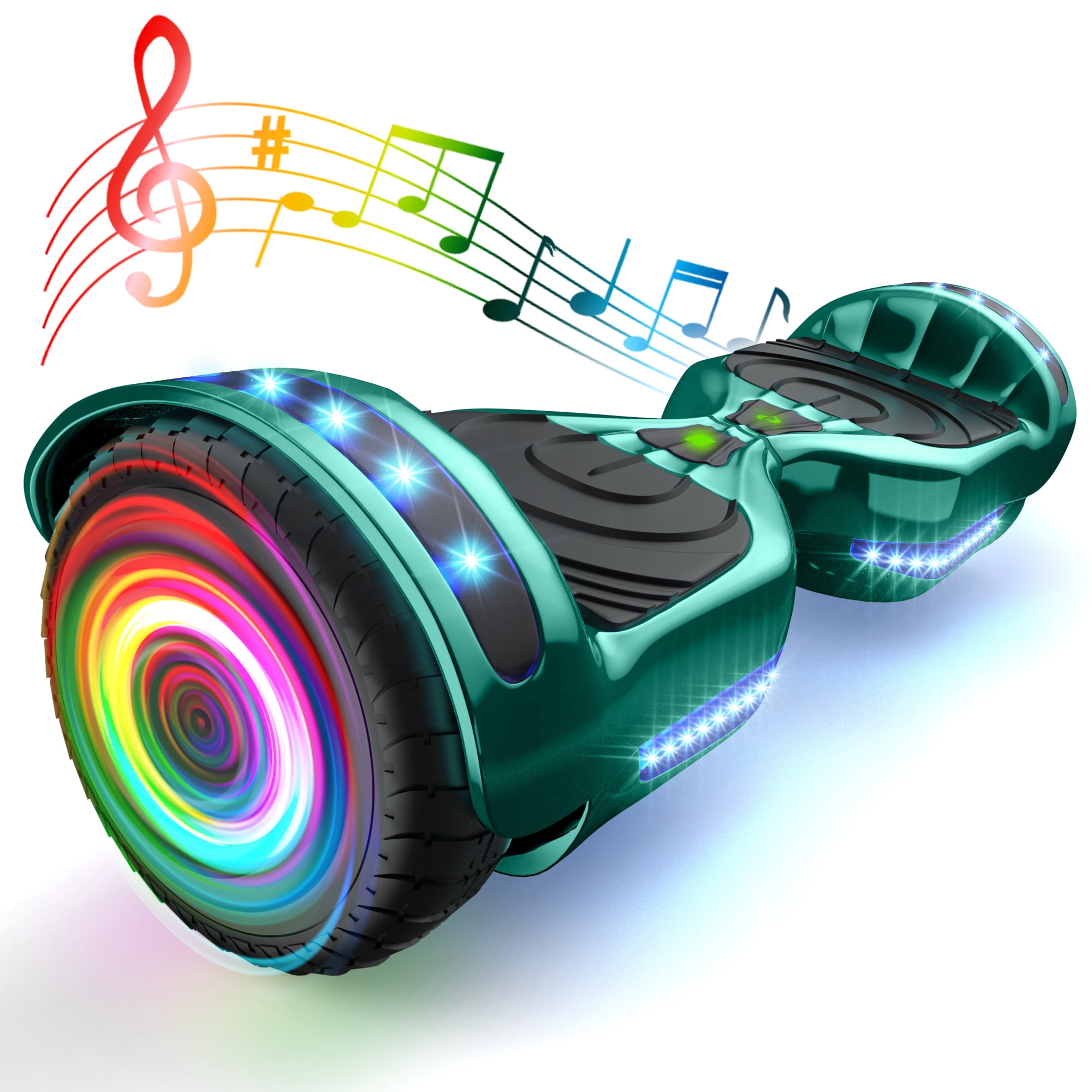 Tcdjtc Hoverboard with Bluetooth and Led Lights, Balance Board for Kids ...