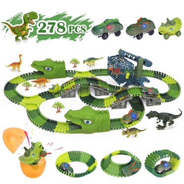 Wisairt Dinosaur Toys for kids,53 PCS Dinosaur Play Set with Activity Play Mat,Dinosaur Figures ...