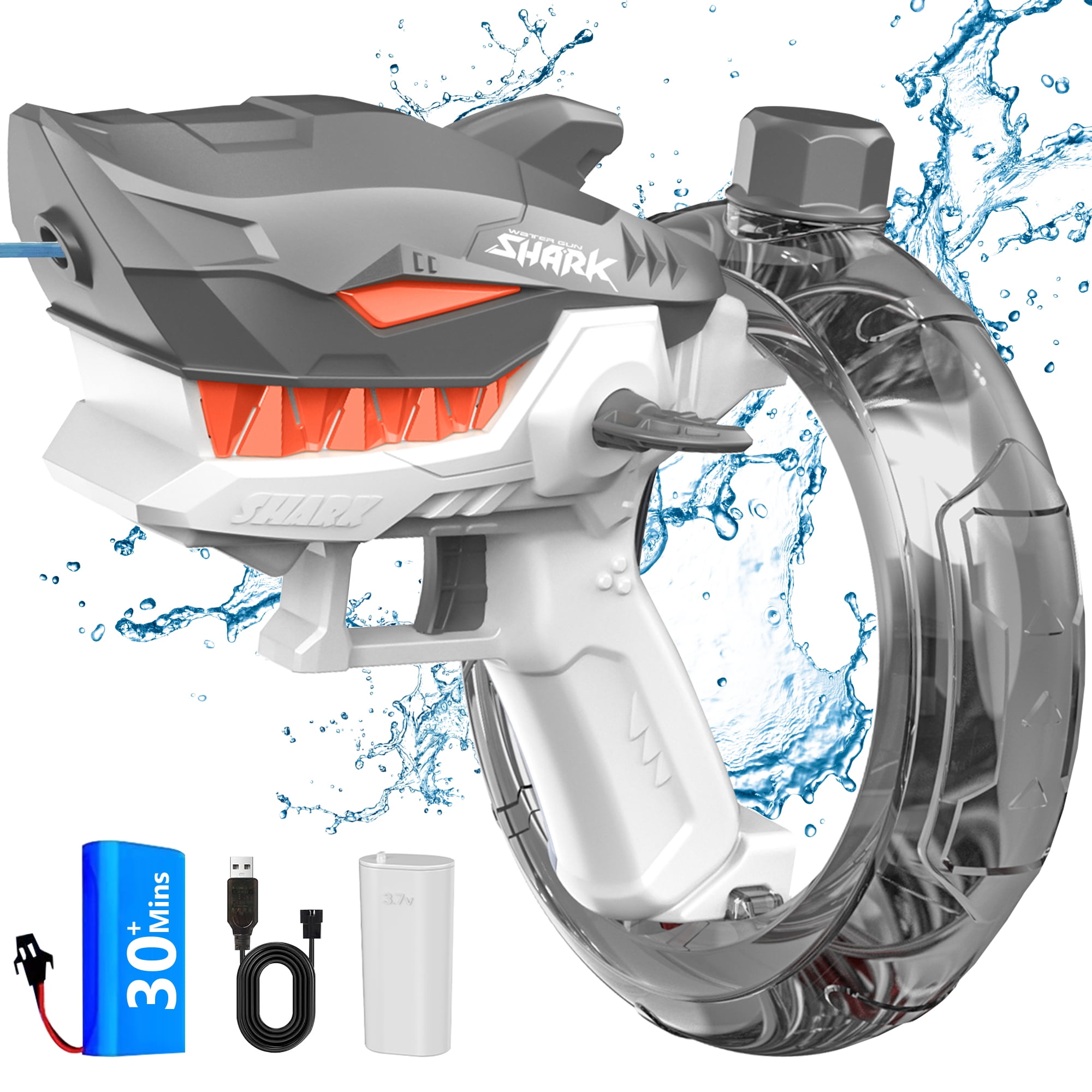 Tcovle Electric Shark Water Blaster, Super Squirter Water Fast-Fill 33 ...