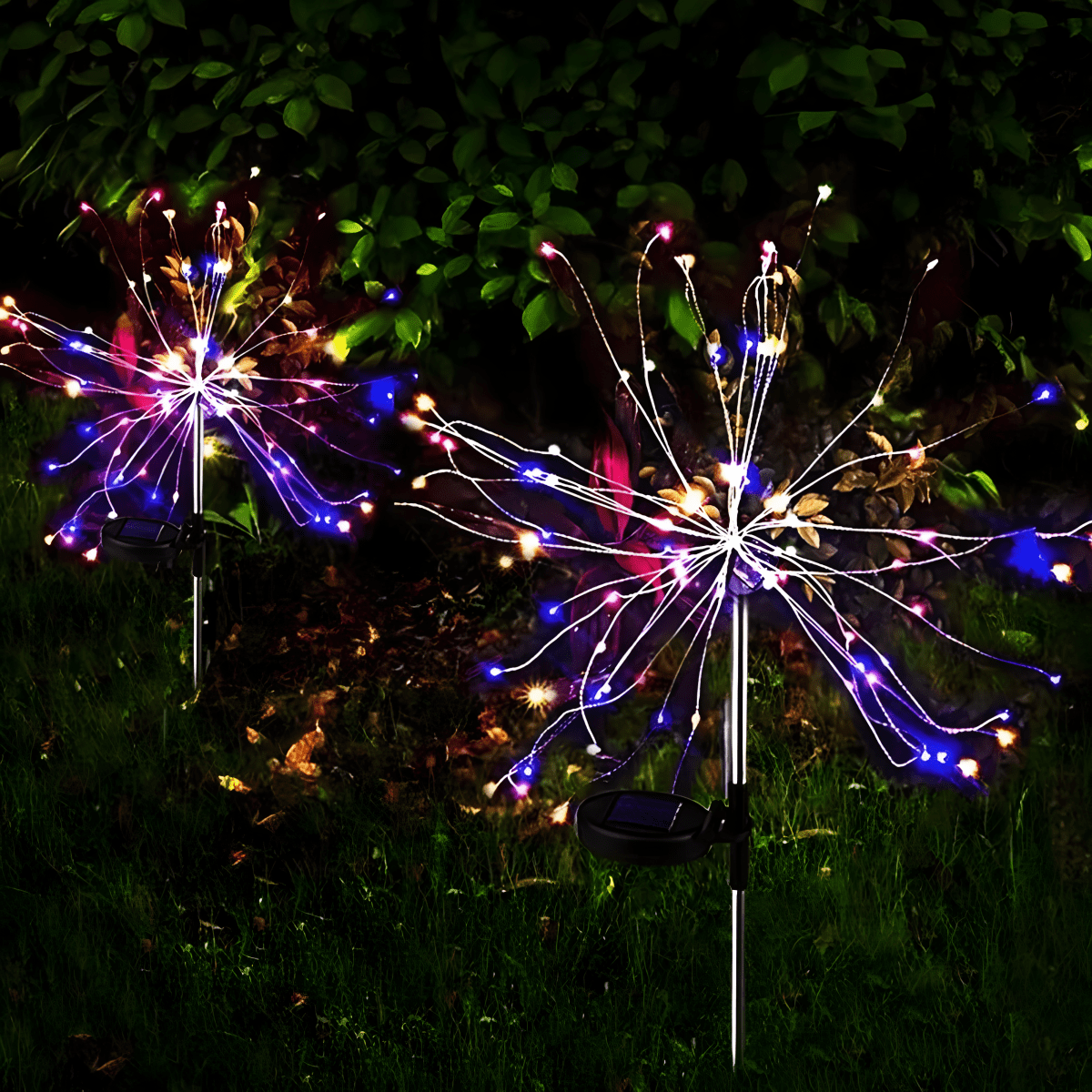 Tcwhniev Solar Powered 120Led Decorative Lights, Waterproof LED ...