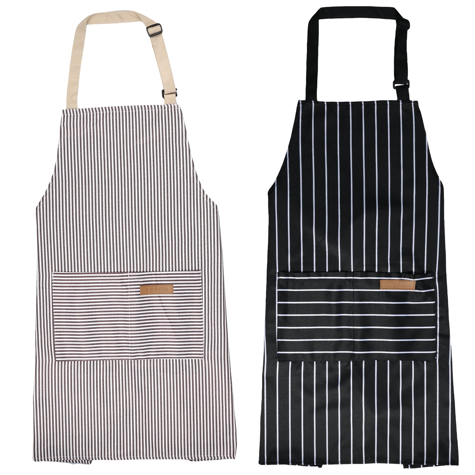 Tcwhniev 2Pack Floral Aprons for Men and Women Adjustable Kitchen Chef ...