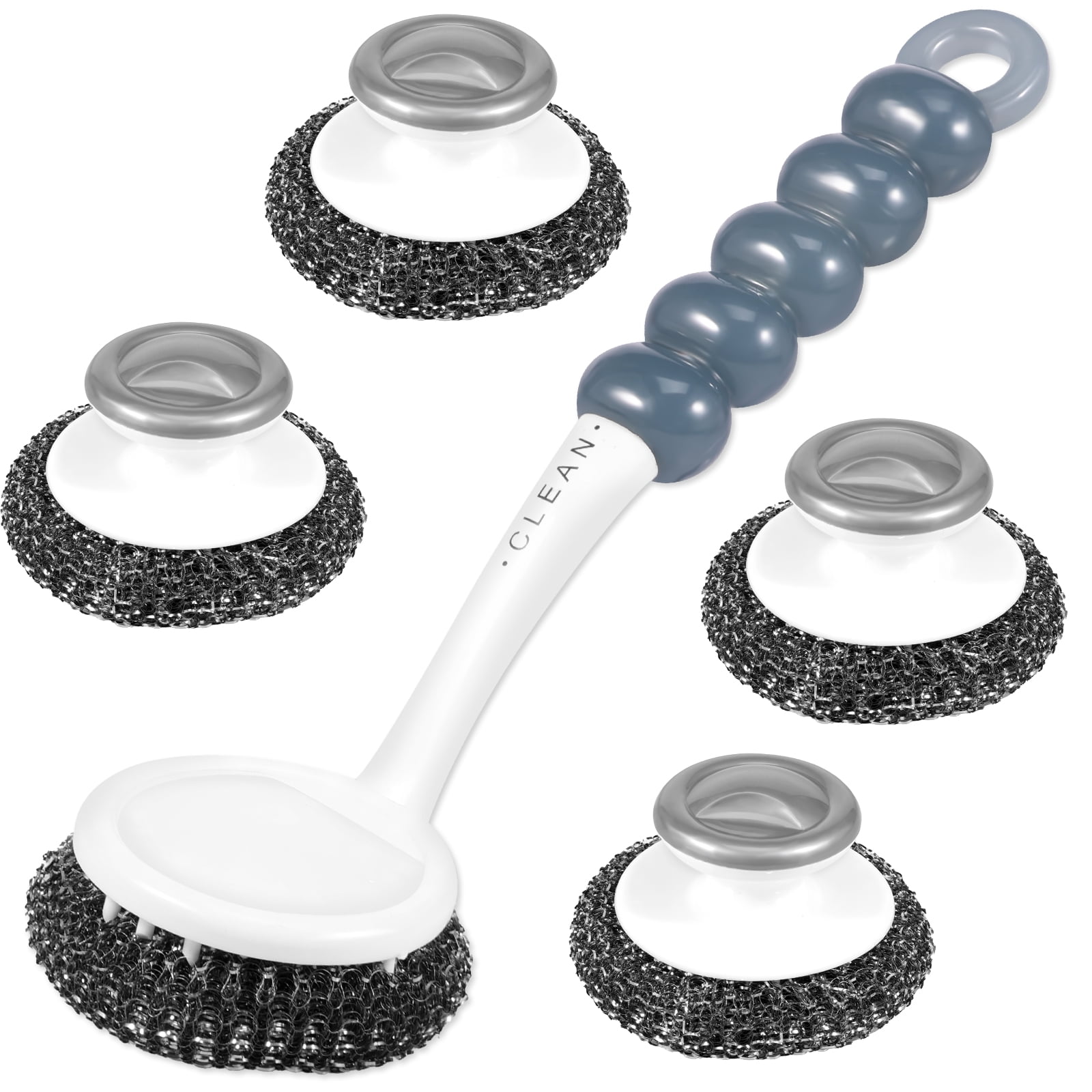 Tcwhniev 5 Pack Stainless Steel Scourers by Scrub It - Steel Wool ...