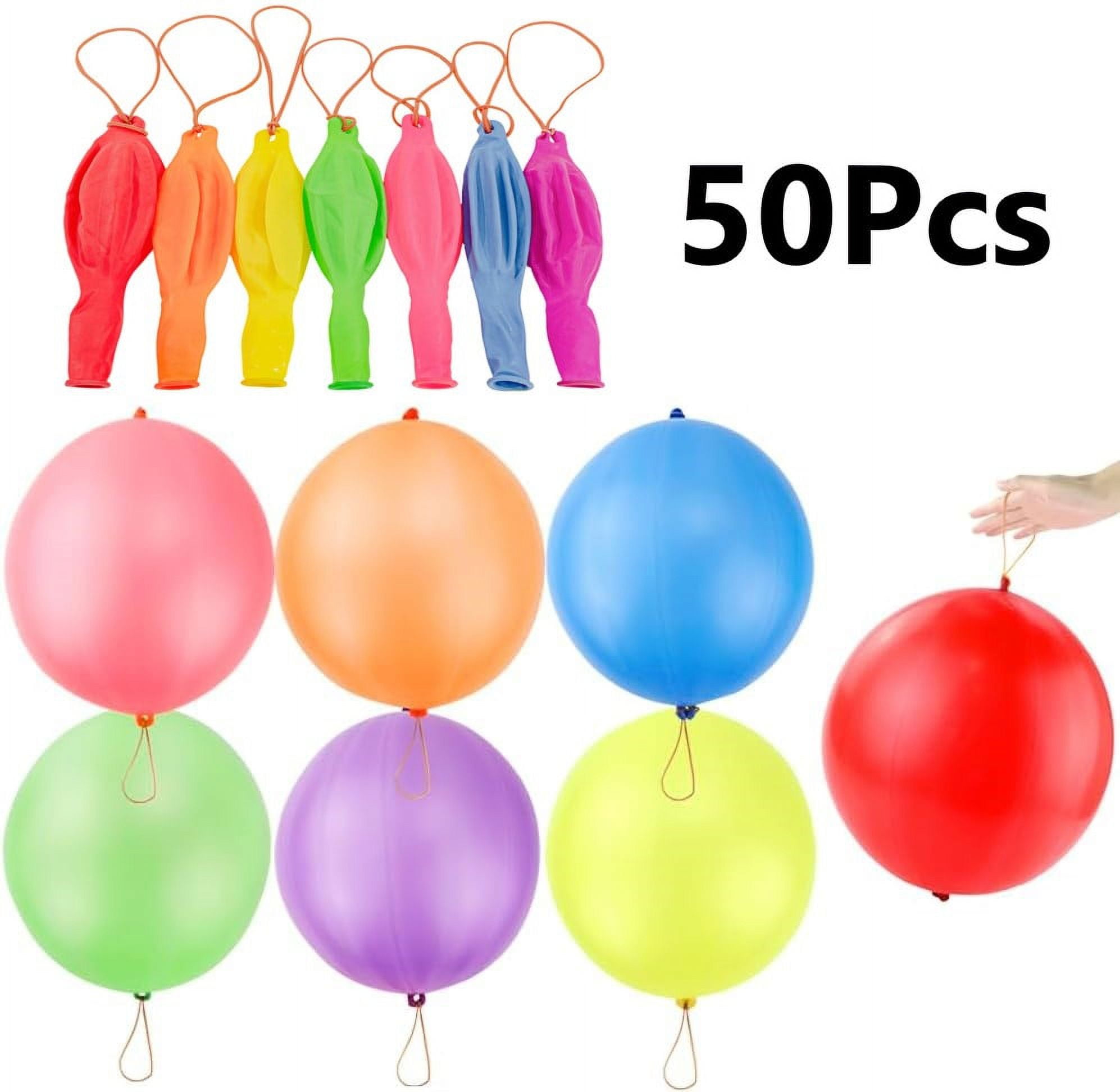 "Tcwhniev Assorted 50 Pcs 18"" Party Punch Balloons - Easy to Inflate ...