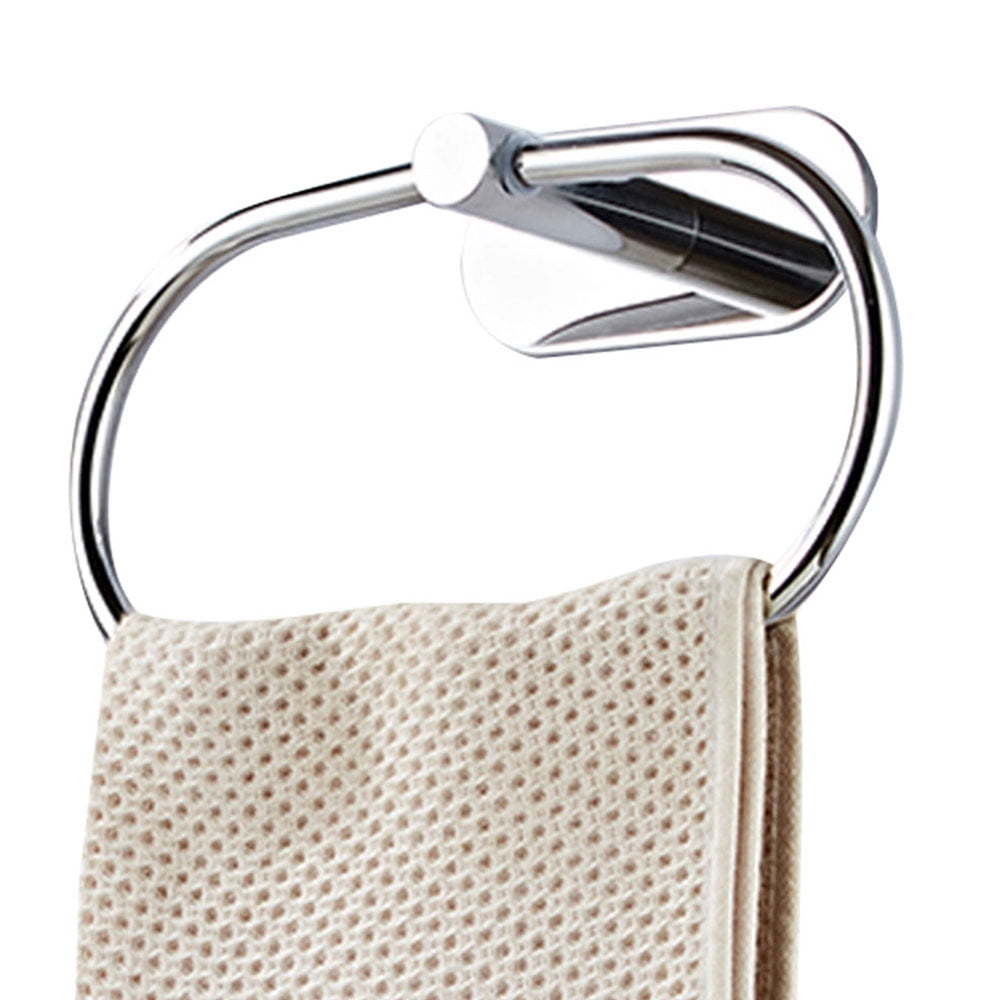 Tcwhniev Adhesive Towel Ring Self Adhesive Hand Towel Ring Stainless ...