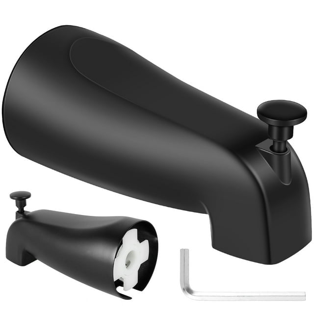 Tcwhniev Bathtub Spout with Diverter Slip Fit Zinc Alloy Bathtub Faucet ...