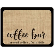 Lopsie Coffee Mat Hide Stain Rubber Backed Absorbent Coffee Maker Mat ...