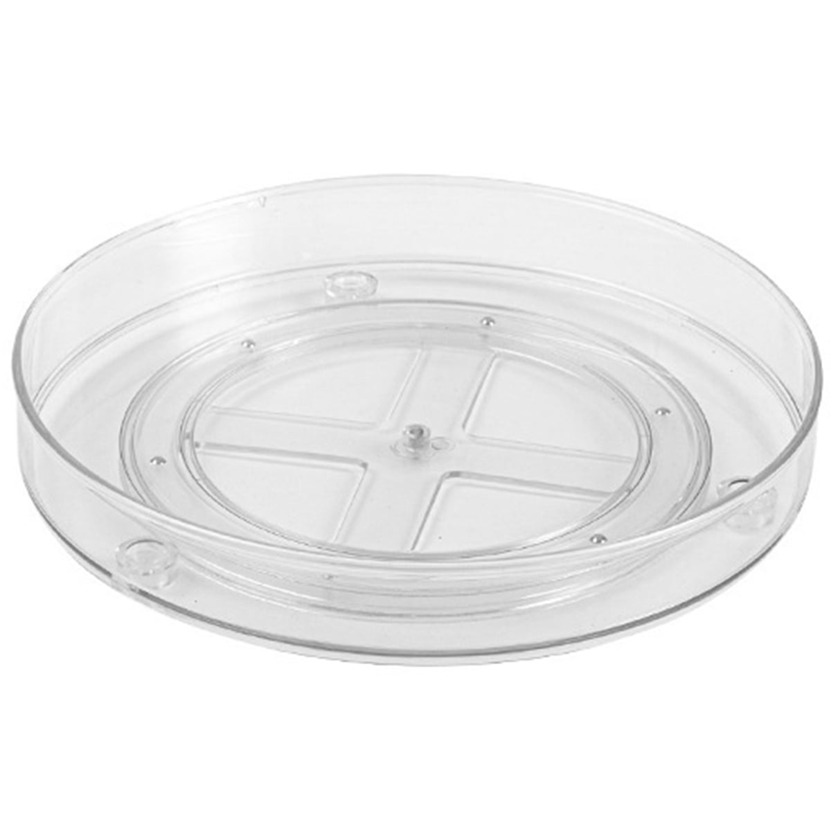 Tcwhniev Plastic Lazy Susan Turntable Organizer for Kitchen Cabinets ...