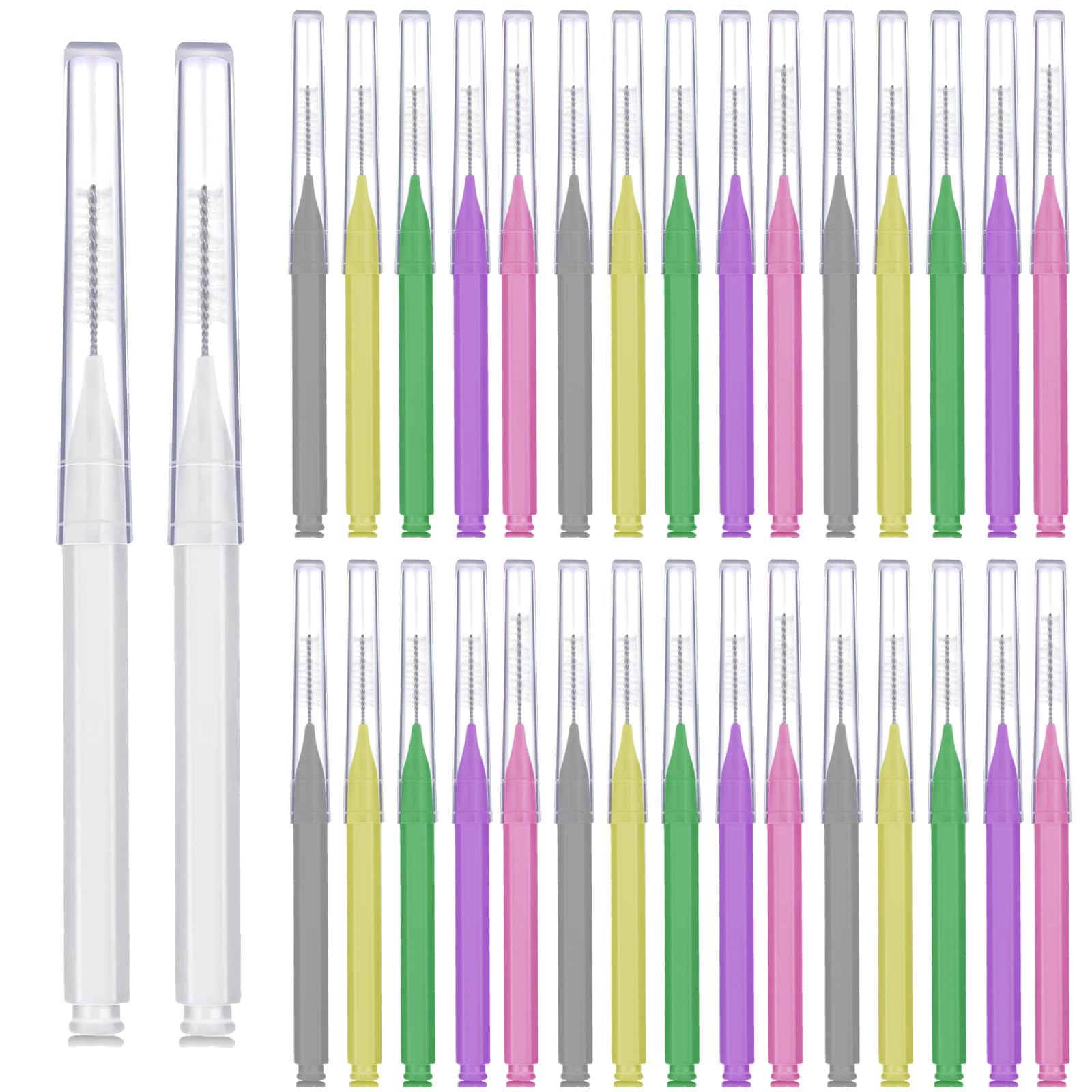 Tdfronien 100 Pcs Braces AIF9 Brush Flossers Interdental Brush ...