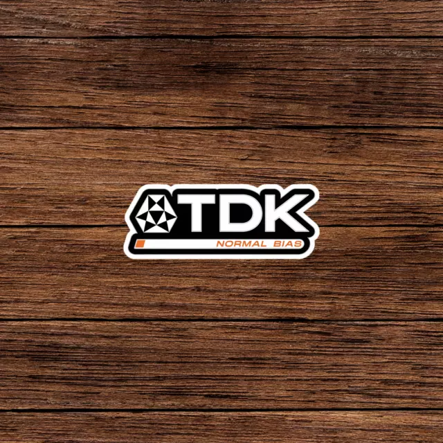 Tdk Normal Bias Audio Cassette Tape Sticker - Retro Nostalgia 80S 90S ...