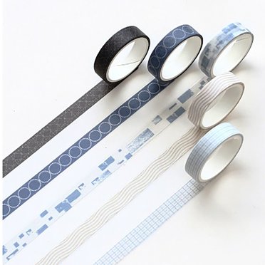 Walmart 8 Rolls Washi Tape Box, Convenient Adhesive, Solid Colors ...