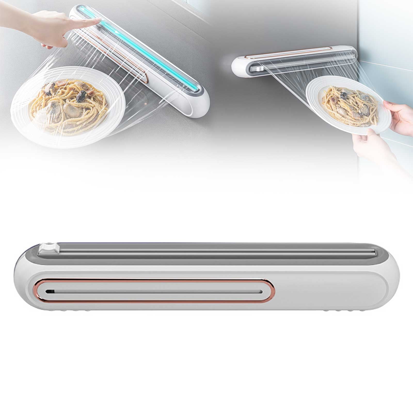 Tdoenbutw Clearance! Plastic Wrap Kitchen Disposable Cling Film Cutter ...