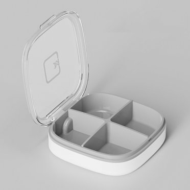 Pedty Portable 7 Day Storage Box With Partitioned Compartments for ...