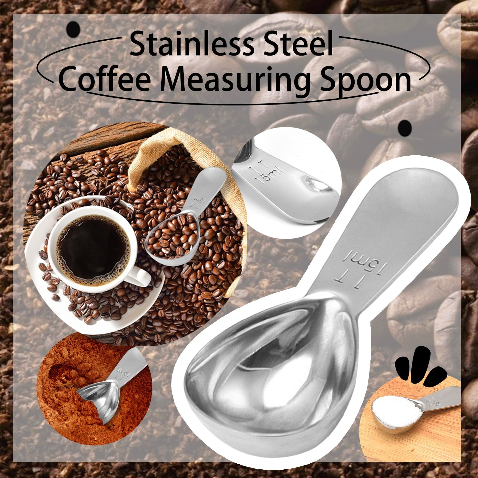 Wooden Spoons for Cooking Clearance! Tdoenbutw Stainless Steel ...
