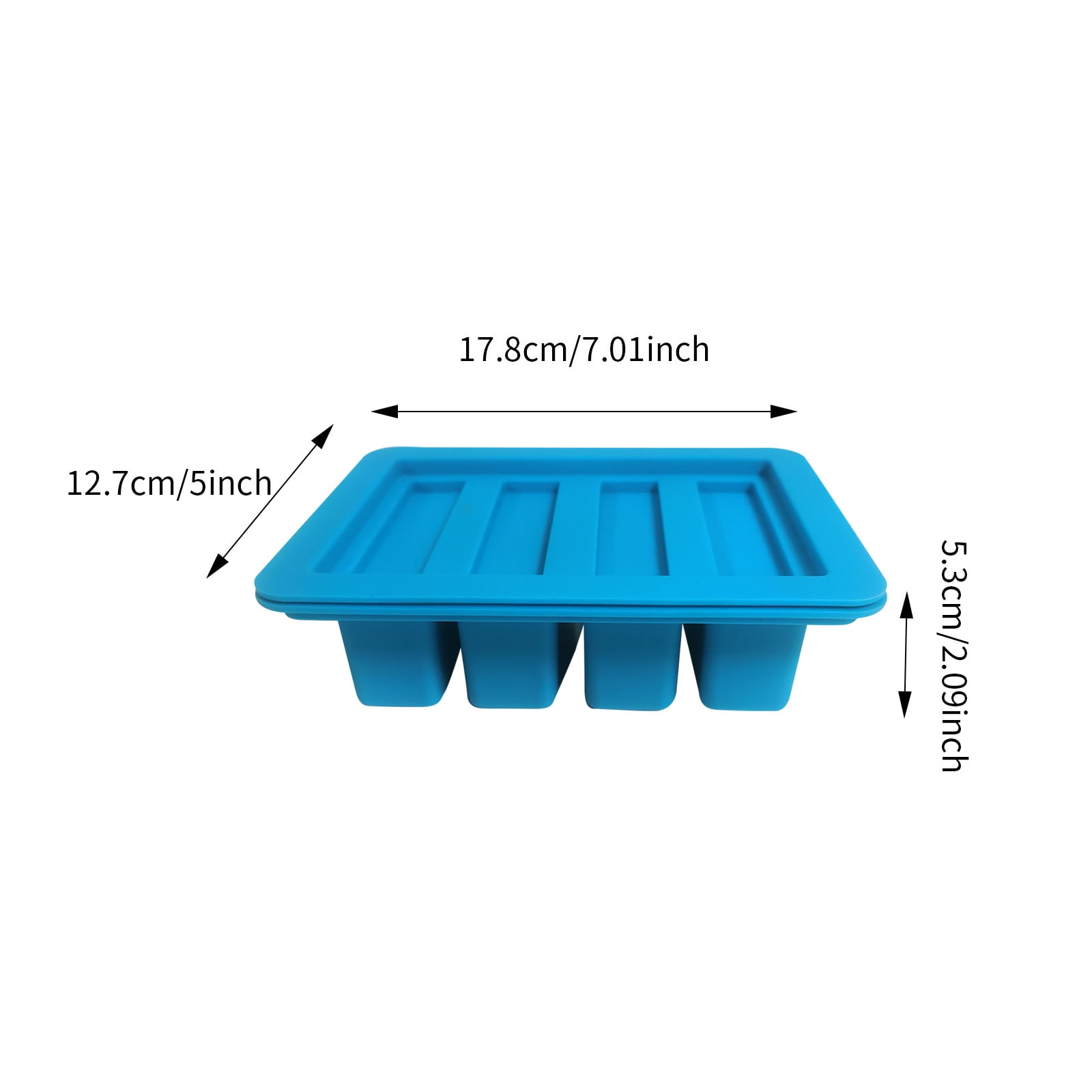 Tdoenbutw silicone molds Butter Mold Tray with Lid Storage The Silicone ...
