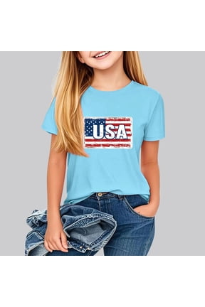 Girls' Blue T-shirts