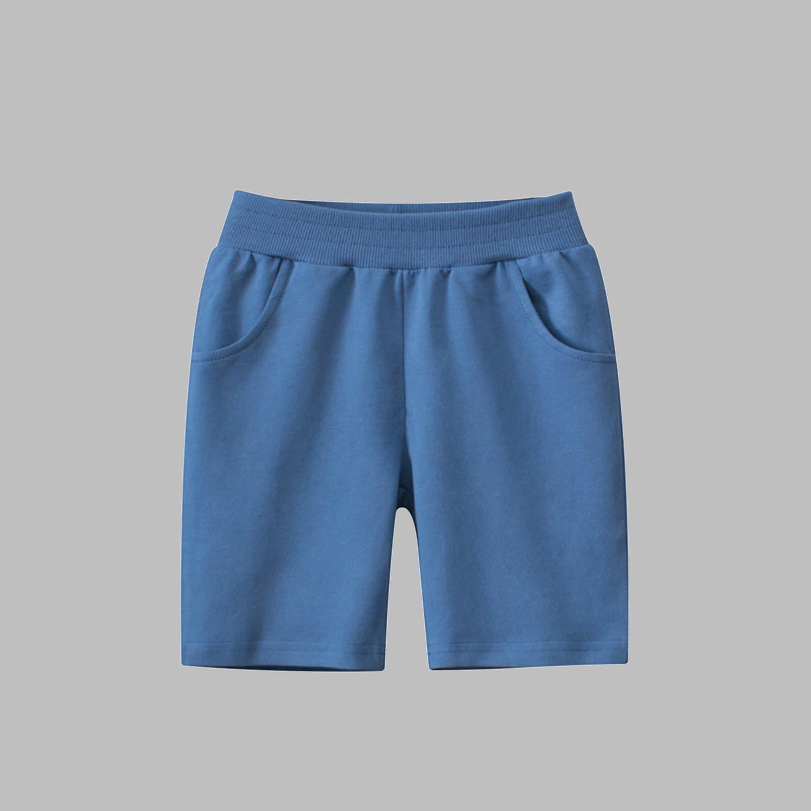 Tdoqot Toddler Boys Athletic Shorts with Pockets- Elastic Waist Soft ...