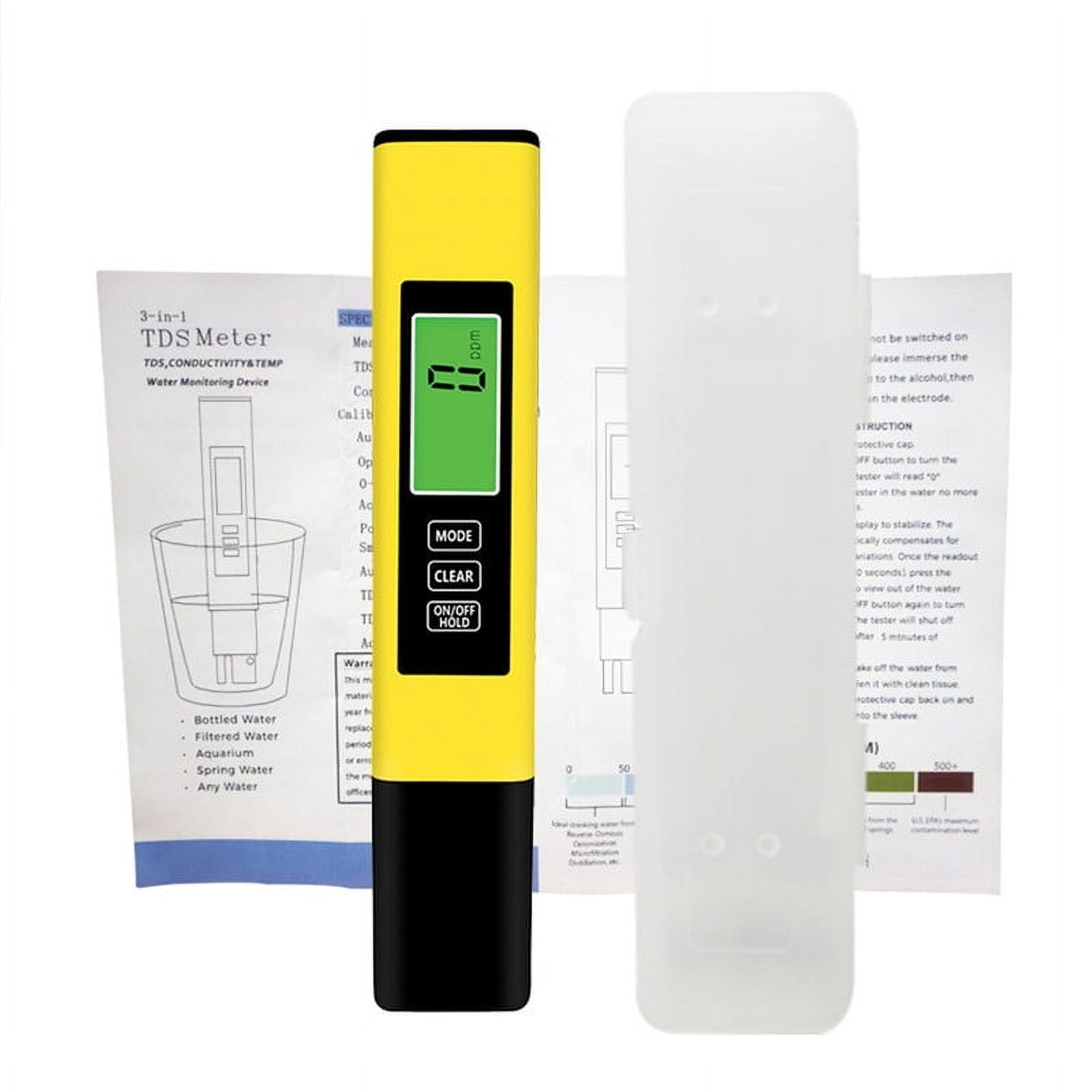 Tds Meter Digital Water Tester - Accurate and Reliable TDS EC & Temp(°C,°F) Meter - 0-9990ppm ...