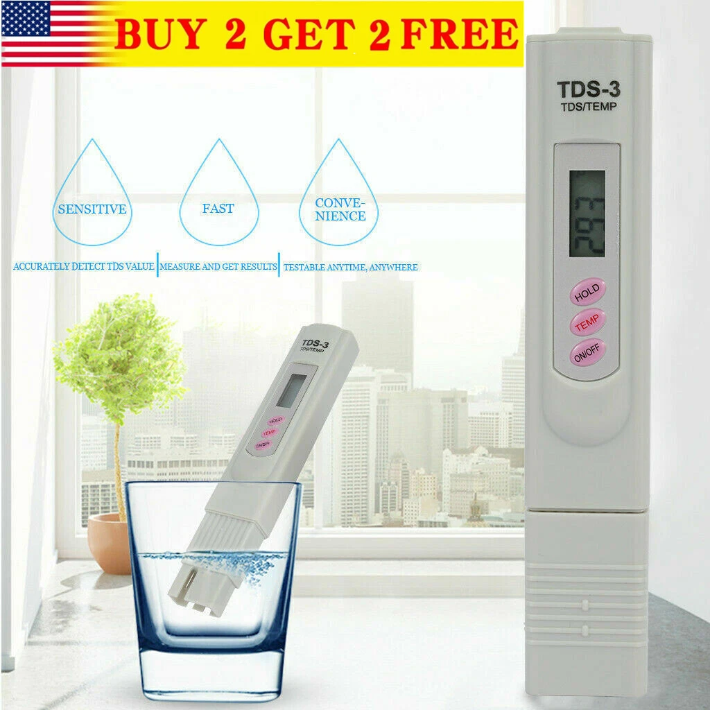 Tds3 Ppm Meter Digital Tester Home Drinking Tap Water Quality Purity ...