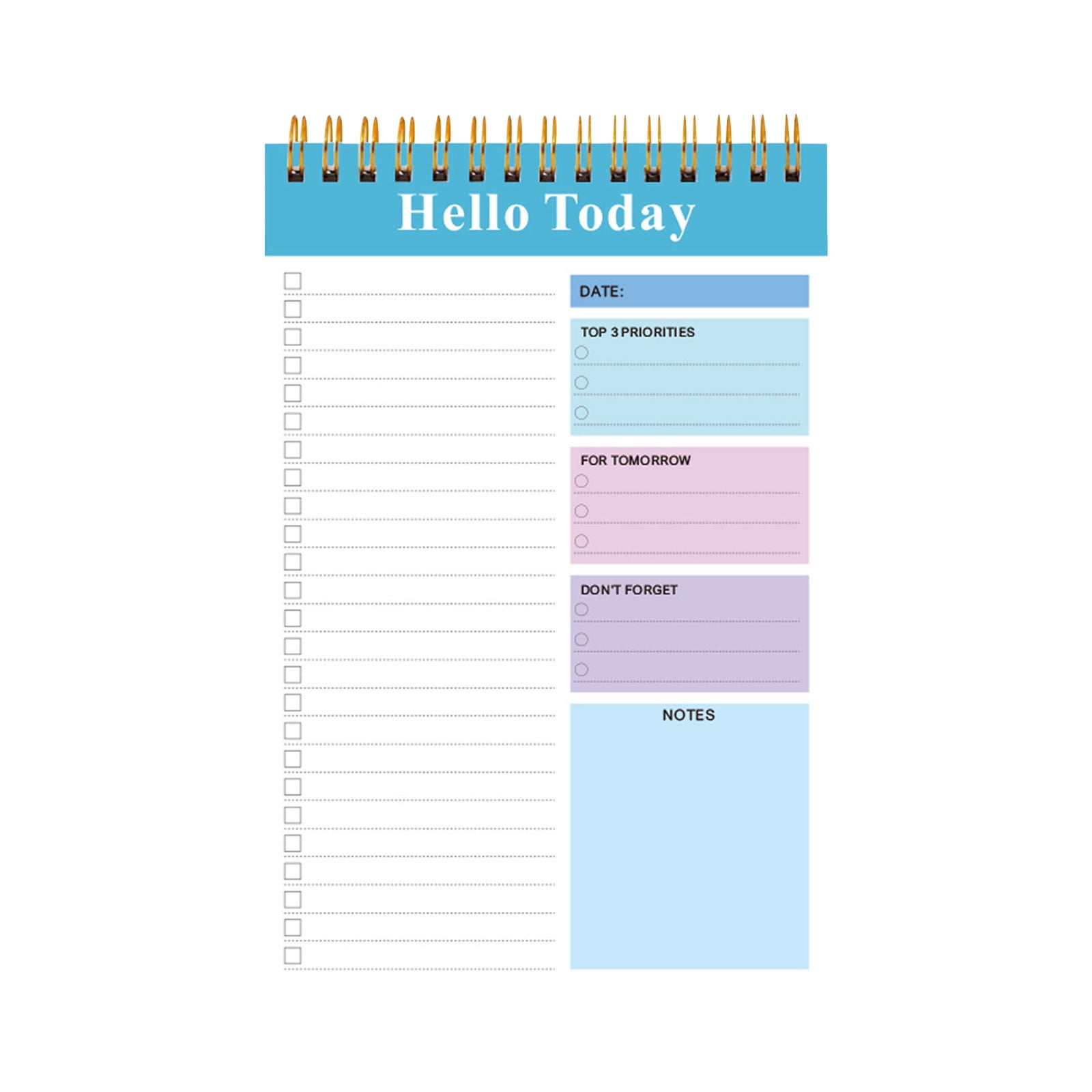 Tdxkok Dorm Room Essentials,A5 Coil Daily Planner Notebook-English 52 ...