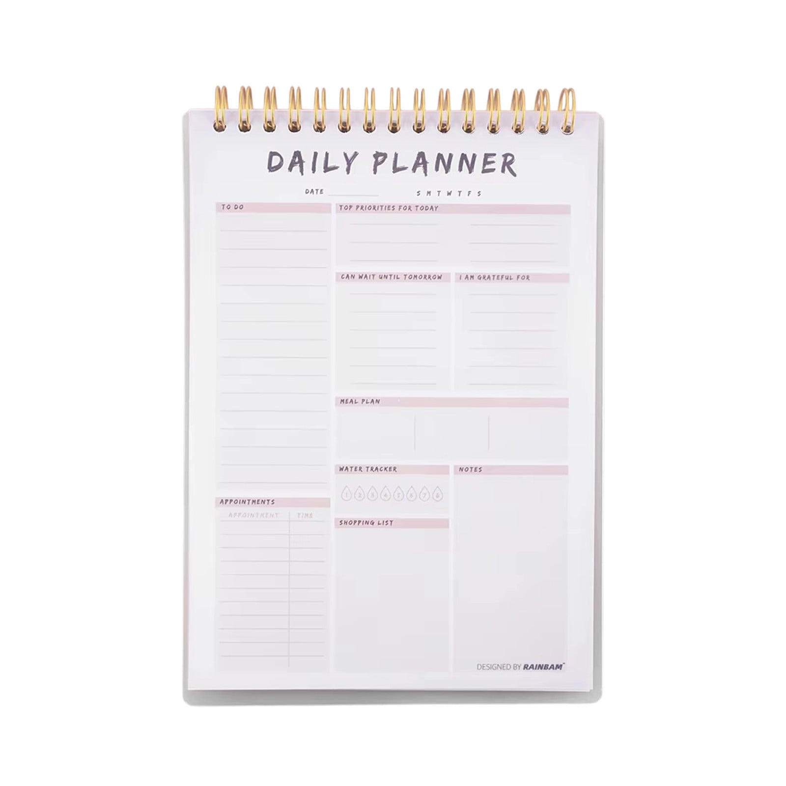 Tdxkok Study Supplies,A5 Coil Daily Planner-Simple Student To-Do and ...