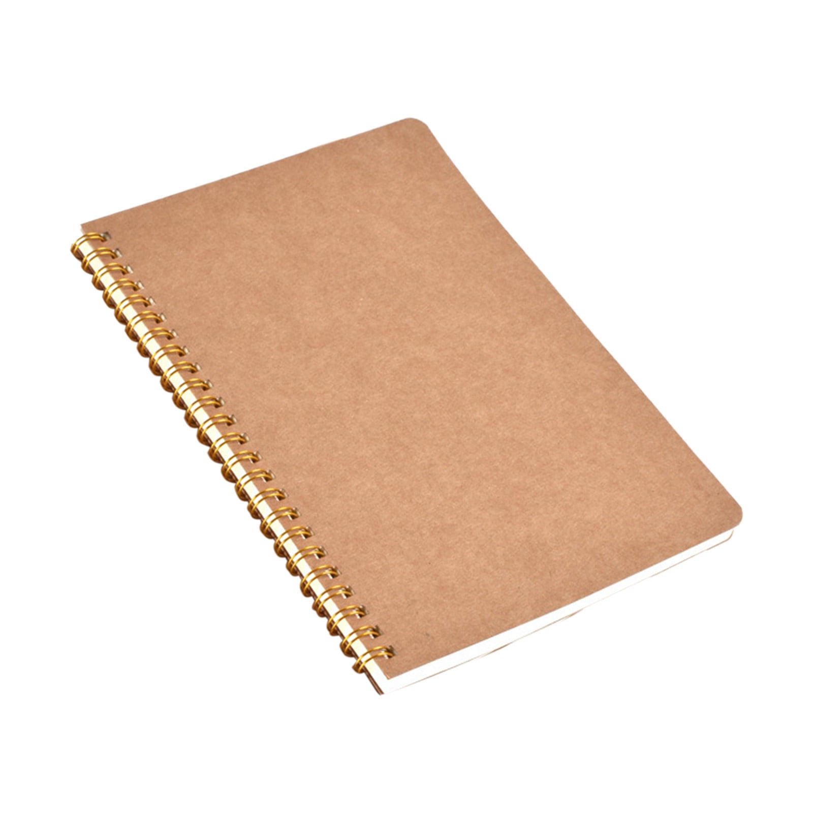 Tdxkok A5 Kraft Paper Dotted Coil Notebook-office and Student Notepad ...