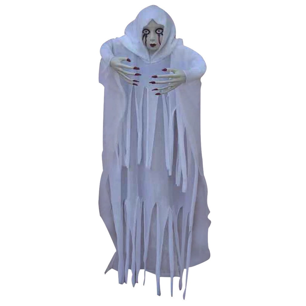 Tdxkok Halloween Creepy Ghost Prop,Horror White Girl Ghost Decoration ...