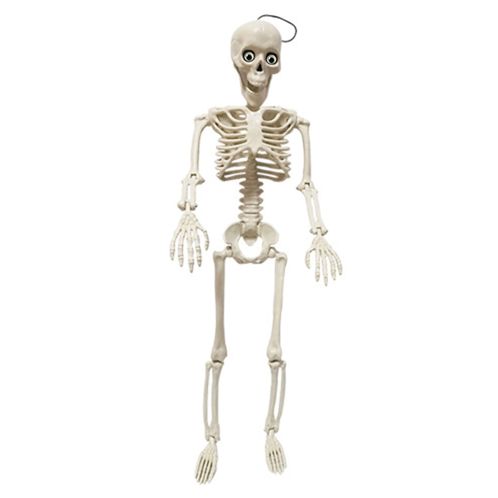 Tdxkok Halloween Plastic Skeleton Decoration 40CM,Eye-Glowing Movable ...