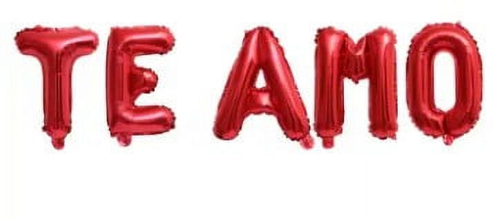 Te amo, balloons phrase, 16 Inch te amo letters foil balloons, for ...