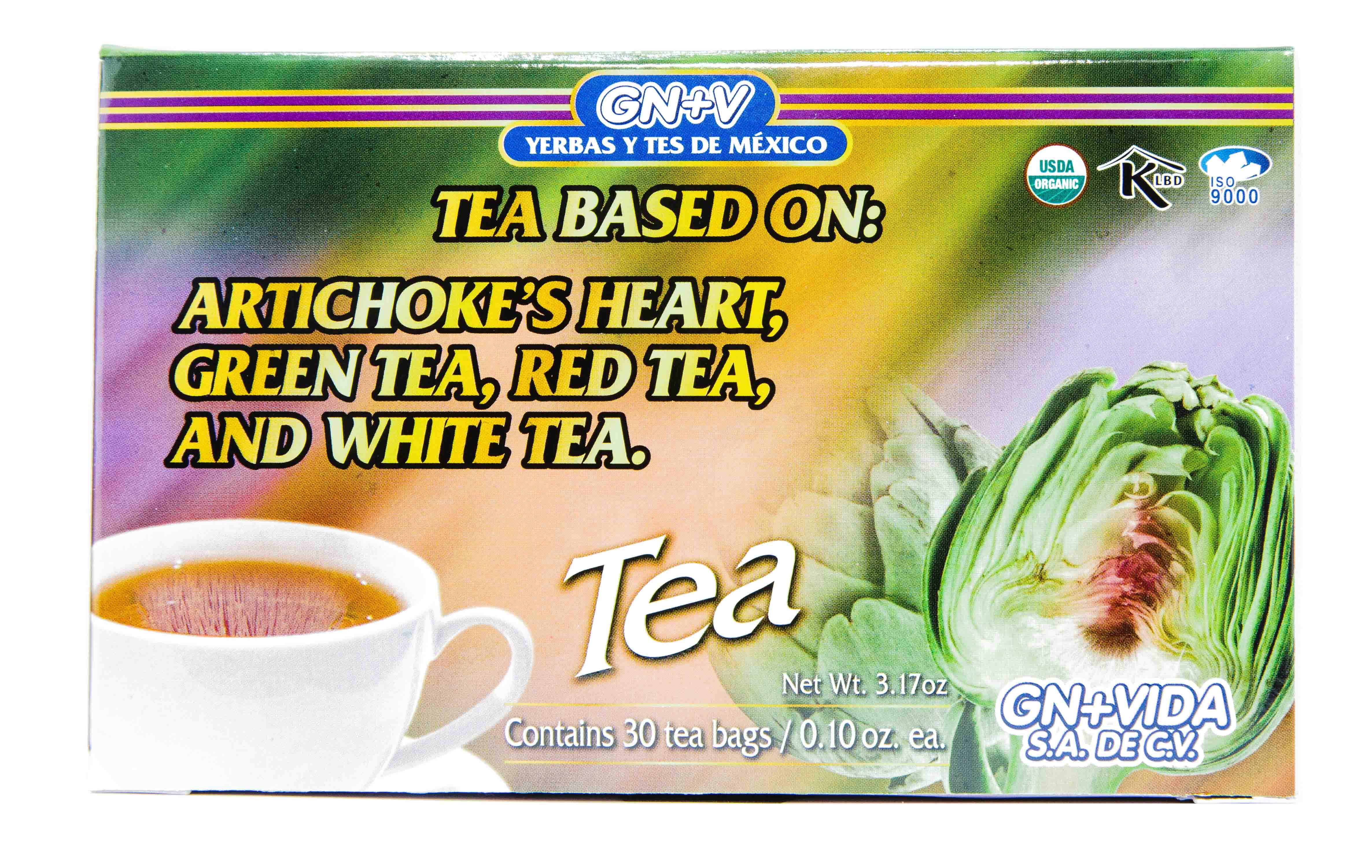 Te de Alcachofa Artichoke Tea GN+Vida - 30 Day Supply - Walmart.com