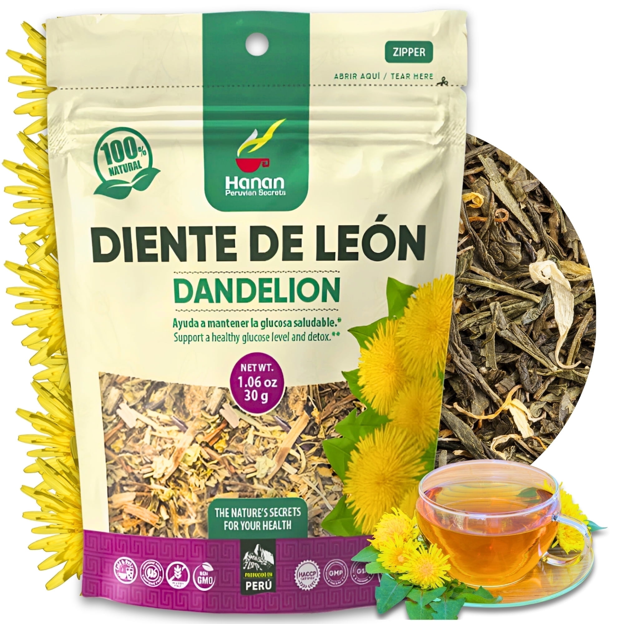 Te de Diente de León 30g - Dandelion Leaf and Root Loose Leaf Tea for ...
