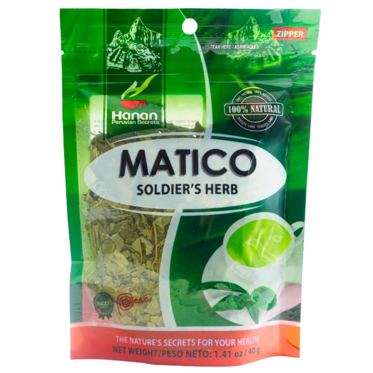 Te de Matico 40g - Matico Loose Leaf Tea Soldiers’ Herb, Spiked Pepper ...