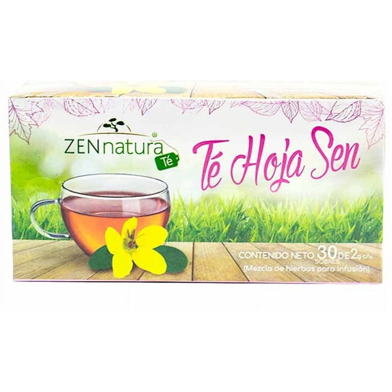 Zen Natura Senna Leaf Tea, Digestive System Cleanser, 30 Tea Bags ...