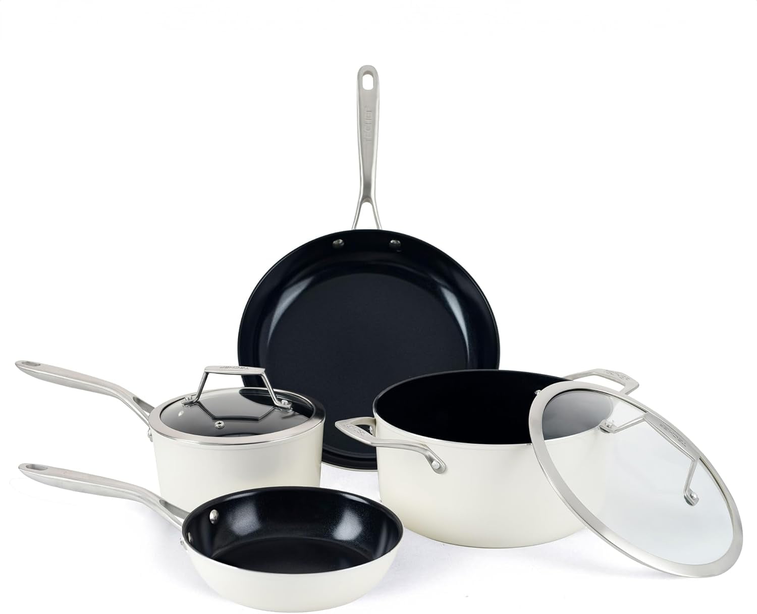TeChef Collection | Ceramic Nonstick Cookware Set, of PFAS, PTFE, PFOA ...