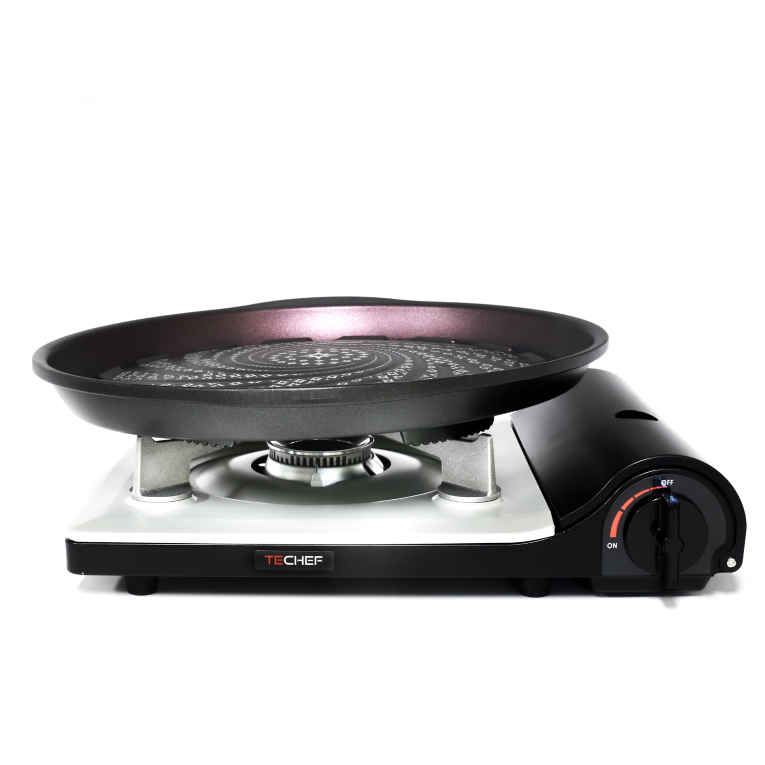 TECHEF - Stovetop Korean BBQ Non-Stick Grill Pan with Agni Portable Gas Stove Burner, Made in ...