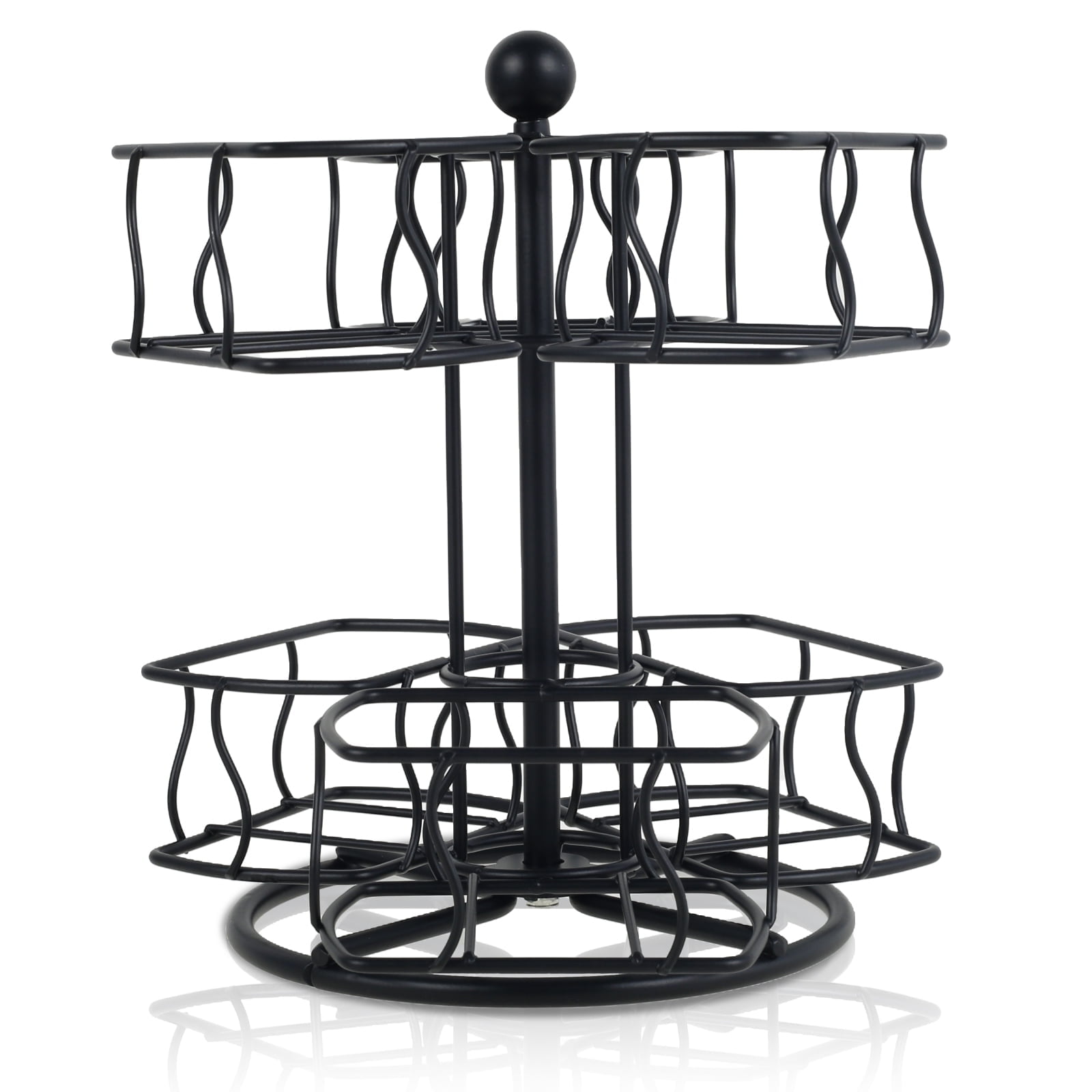 Tea Bag Organizer 360 Degree Rotating Tea Bag Organizer with 6 ...
