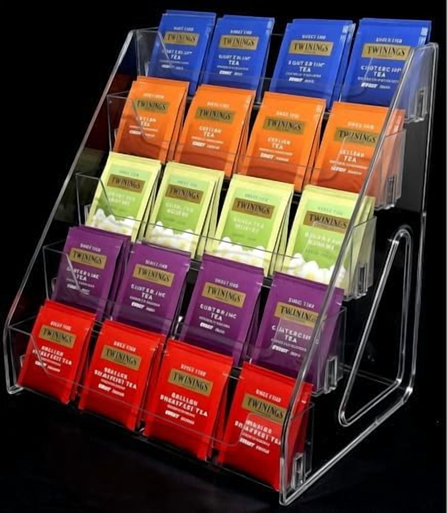 Tea Bag Organizer 5 Tier Tea Storage, Acrylic Tea Storage Chests for ...