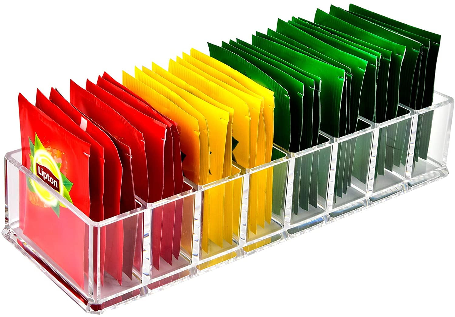 Tea Bag Organizer Holder for Kitchen Pantry Cabinet, Countertop, Tea ...