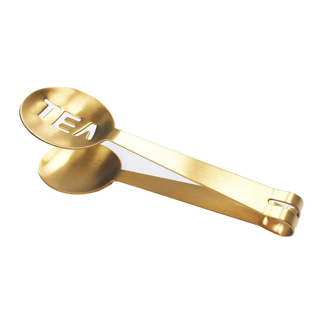 Tea Bag Squeezer Tongs, Stainless Steel Tea Bag Holder Strainer Clip ...