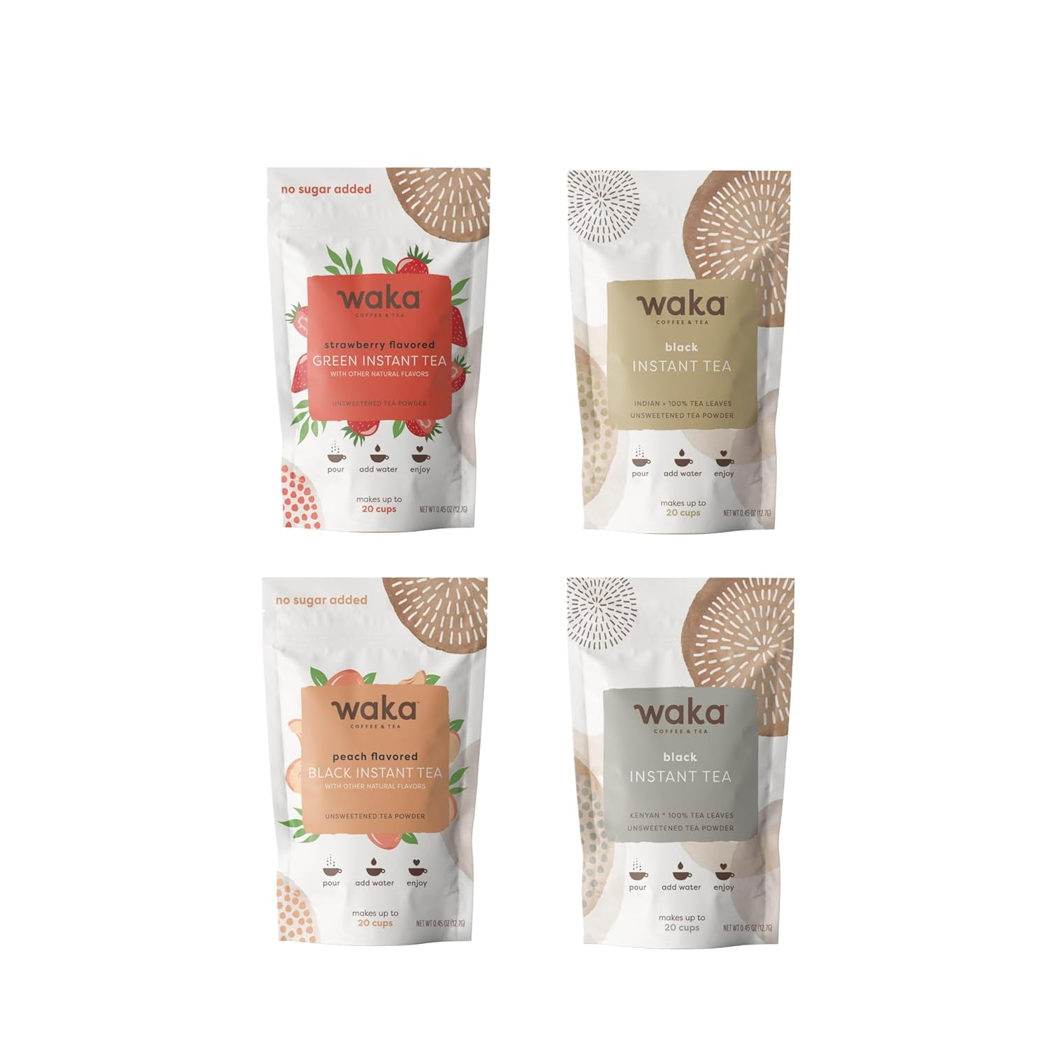 Tea — Black Strawberry Concentrated Green Tea Powder Sample Bundle — No ...