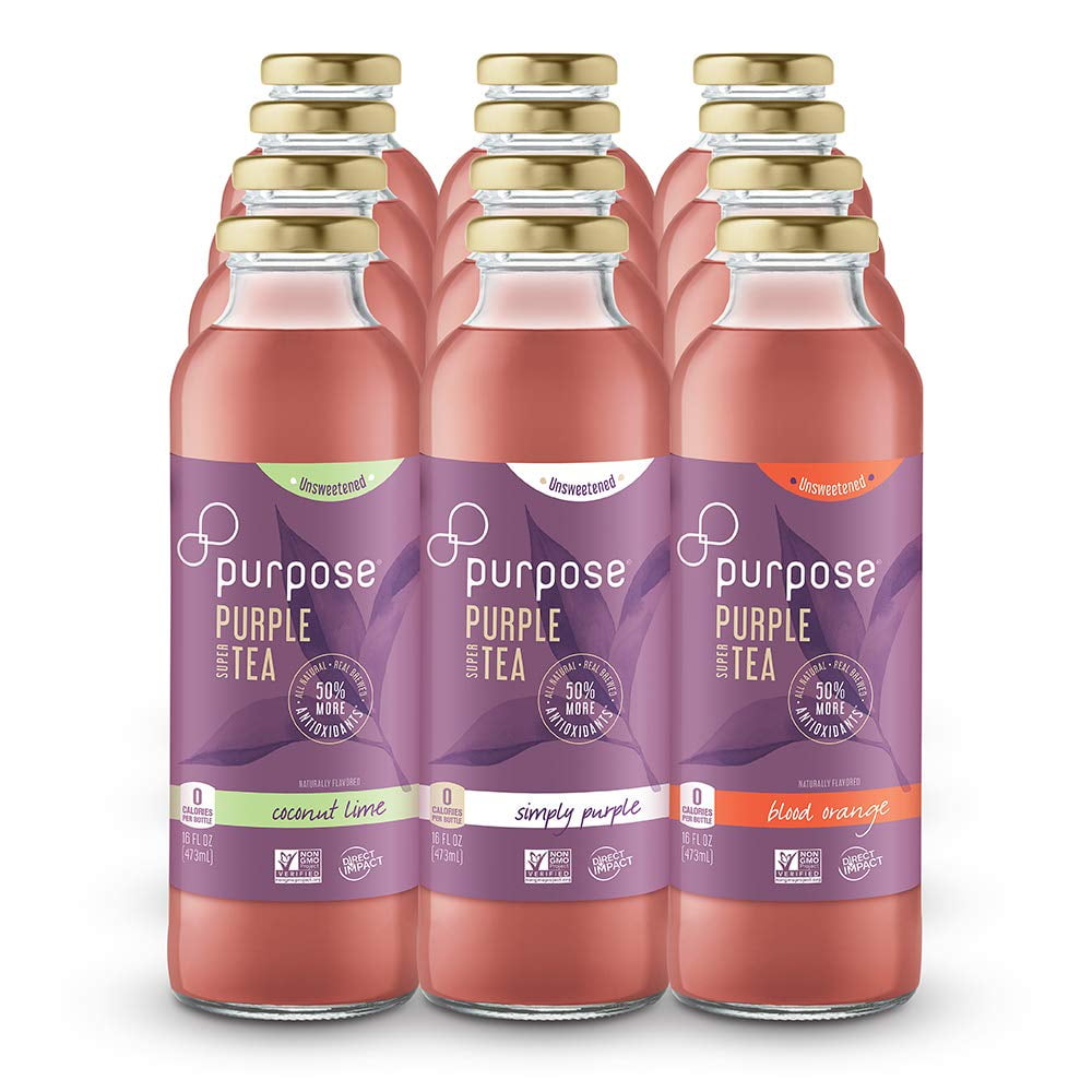 Tea - Bottled Iced Tea, All Natural Brewed Organic Purple Leaves ...